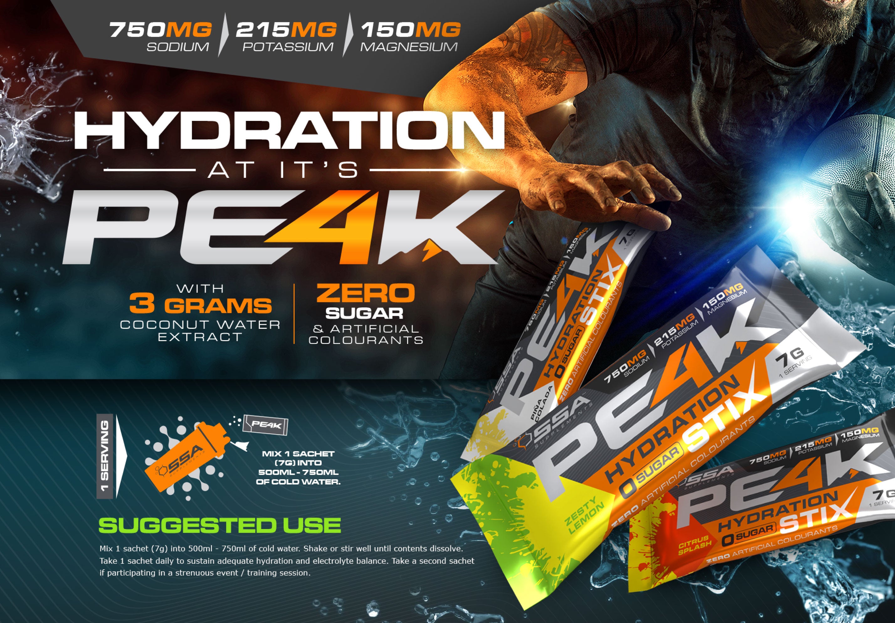 SSA Pe4k Hydration Stix [10 Servings] – ssasupplements